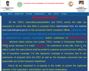 TSGLI Policy Bond Annual Slip 2024 Download at Tgli.Telangana.Gov.In ...